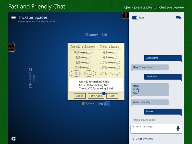 Trickster Spades on AppGamer.com