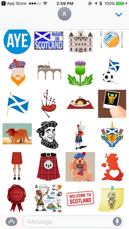I Love Scotland Stickers by Paola Kane
