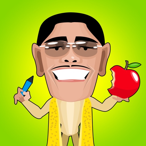 Apple Pen Sticker - Pen Pineapple PPAP Emoticons by Thang Nguyen