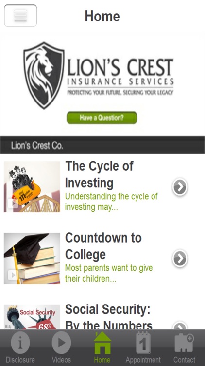 Lion's Crest Insurance Services by FMG Suite