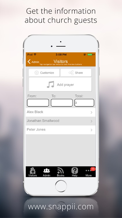 Sign In Church Guest Book App by Snappii