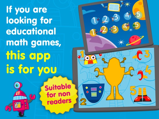 Robots & Numbers - Educational Math Games to Learn - AppRecs