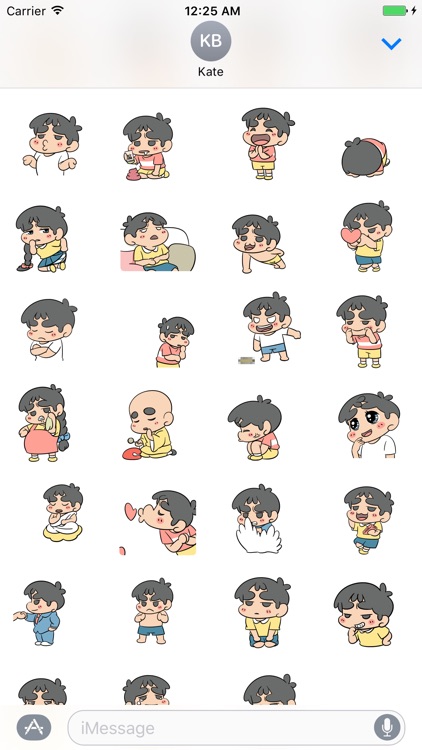 Funny Rascal Boy Animated Emoji for iMessage by Hang Nguyen