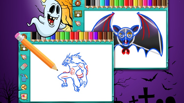 Sketch Drawing Vampires & Werewolf Pictures Free by Panupong Khamnertnon
