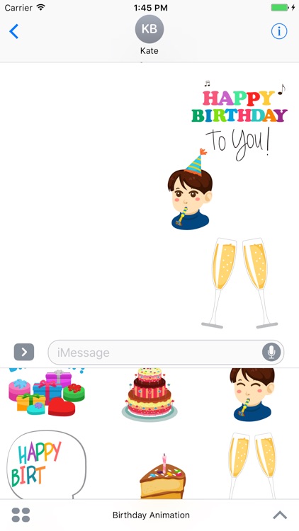 Fun Birthday Animated Stickers for iMessage by SupEr App Co, LLC