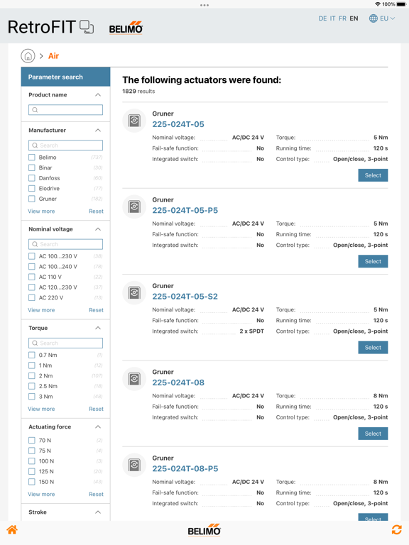 Belimo RetroFIT | App Price Drops Belimo RetroFIT | App Price Drops