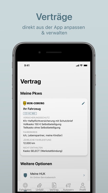 HUK Mein Auto by HUK-COBURG Datenservice und Dienstleistungen GmbH