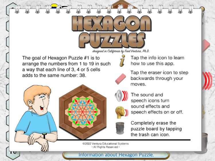 Hexagon Puzzles by Ventura Educational Systems
