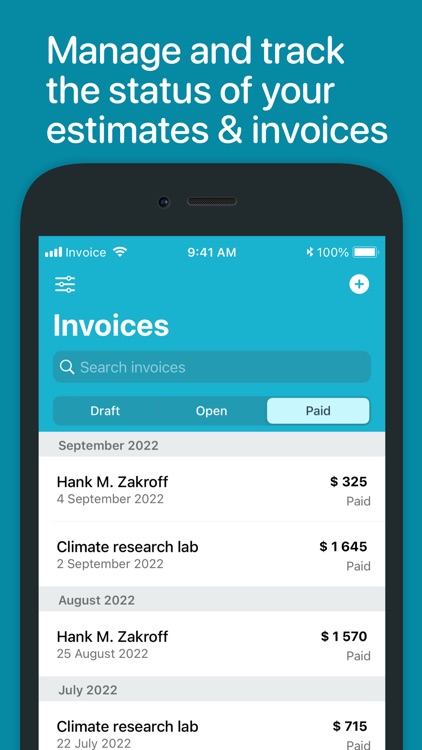 Paid. Invoice & estimate maker by Agado Apps Pty Ltd
