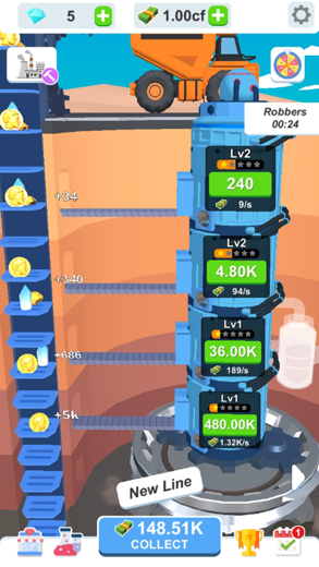 Idle Dig Factory for iPhone - APP DOWNLOAD