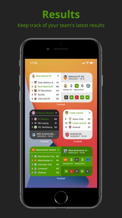 Teams - Soccer Widget by James Shaw