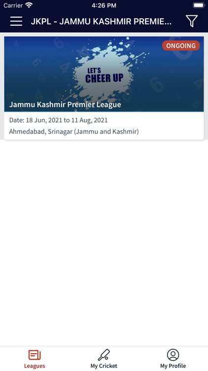 JAMMU KASHMIR PREMIER LEAGUE by CRICHEROES PRIVATE LIMITED