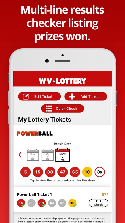 WV Lottery Numbers by The Lottery Company