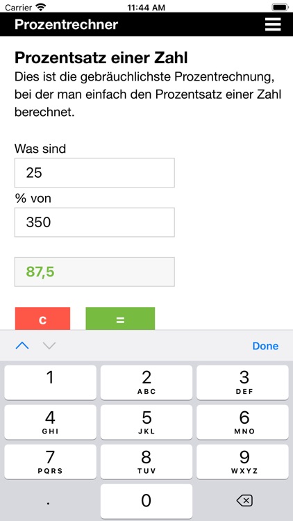 Prozentrechner (%) by H Valeur