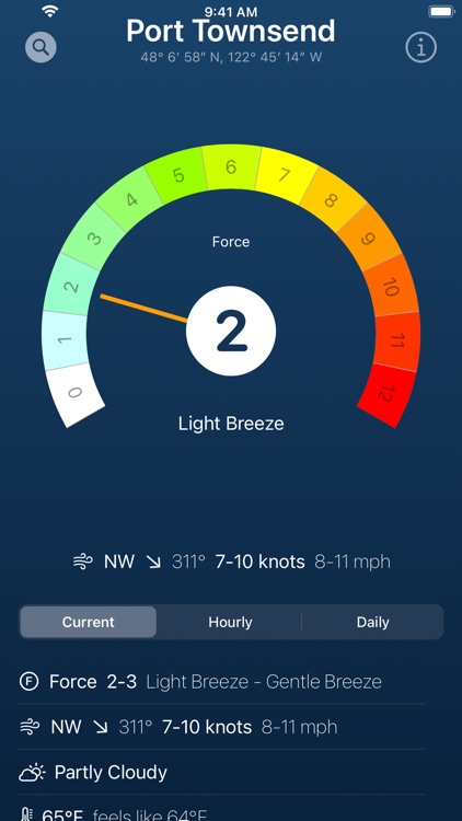 Beaufort Scale by Salish Sea Software, LLC