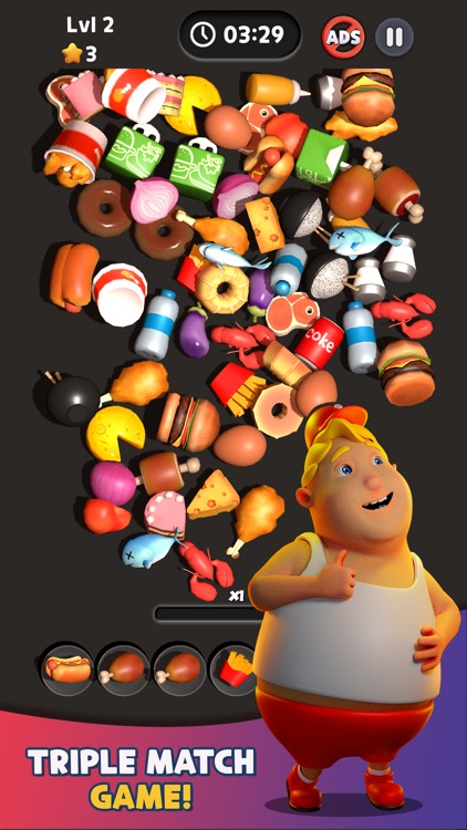 Food Match 3D: Tile Puzzle by Matchingham Games